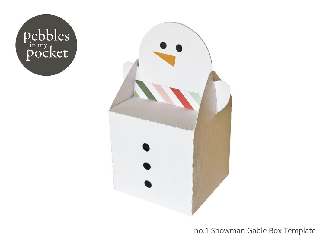 No.1 Snowman Gable Box Digital Download SVG & Pdf - Etsy
