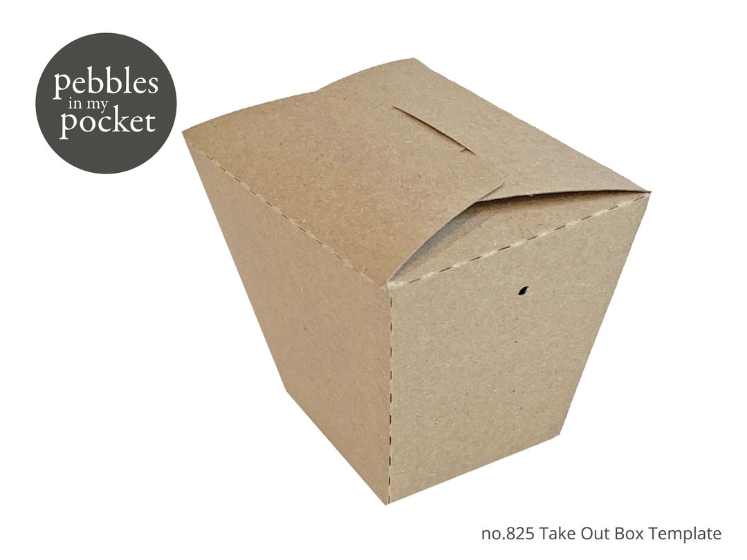 No.825 Take Out Box Digital Download SVG & Pdf - Etsy