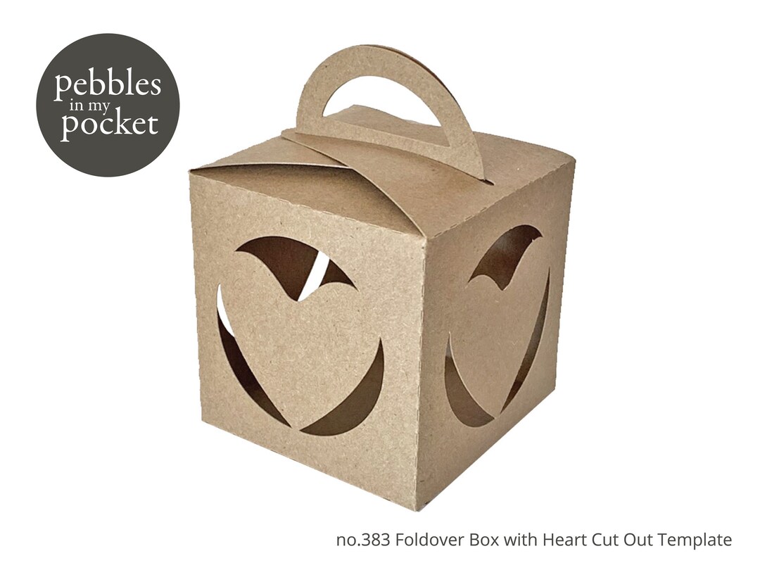 No.383 Fold Over Box With Solid Heart Digital Download SVG & Pdf - Etsy