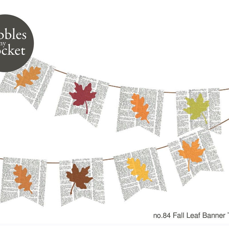 Fall Leaf Banner - Etsy