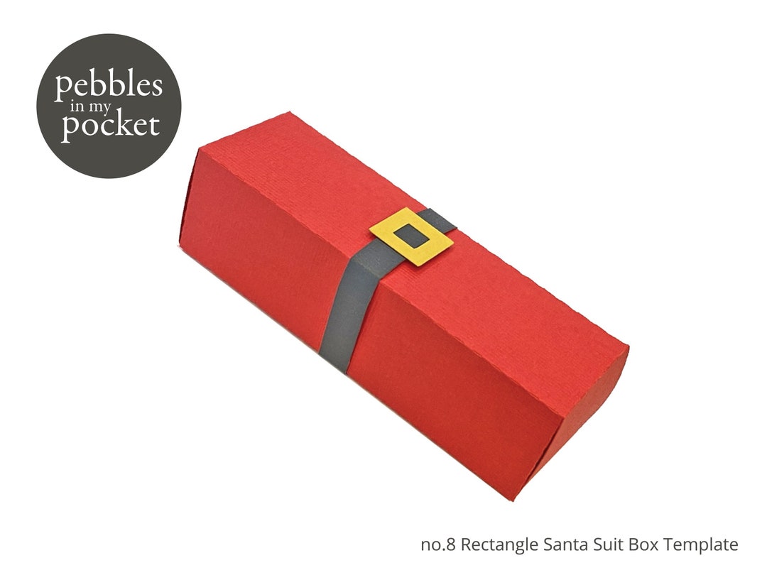 No.8 Rectangle Santa Suit Box Digital Download SVG & Pdf - Etsy