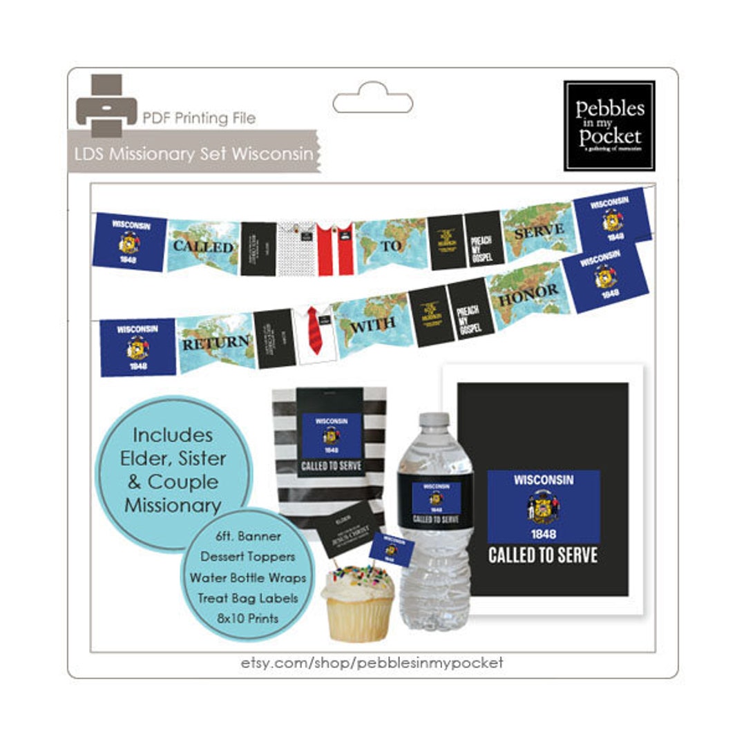 LDS Missionary Set Wisconsin Digital Download Printables - Etsy