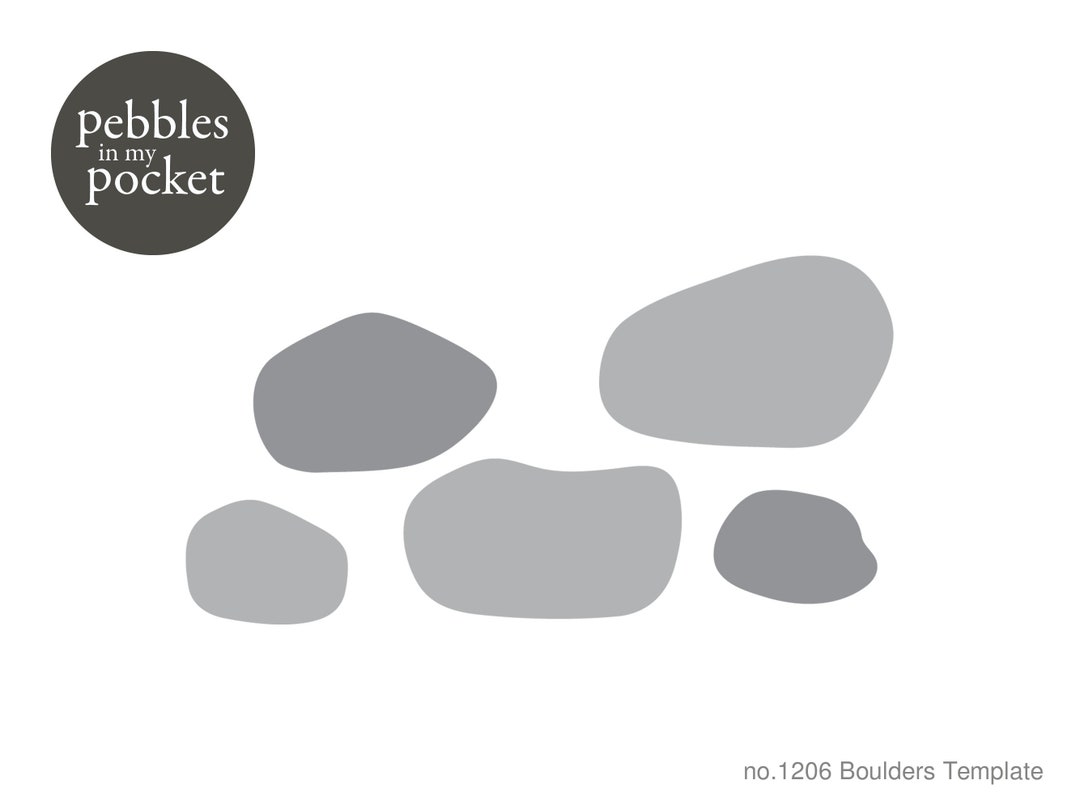 No.1206 Boulders Digital Download SVG & Pdf - Etsy