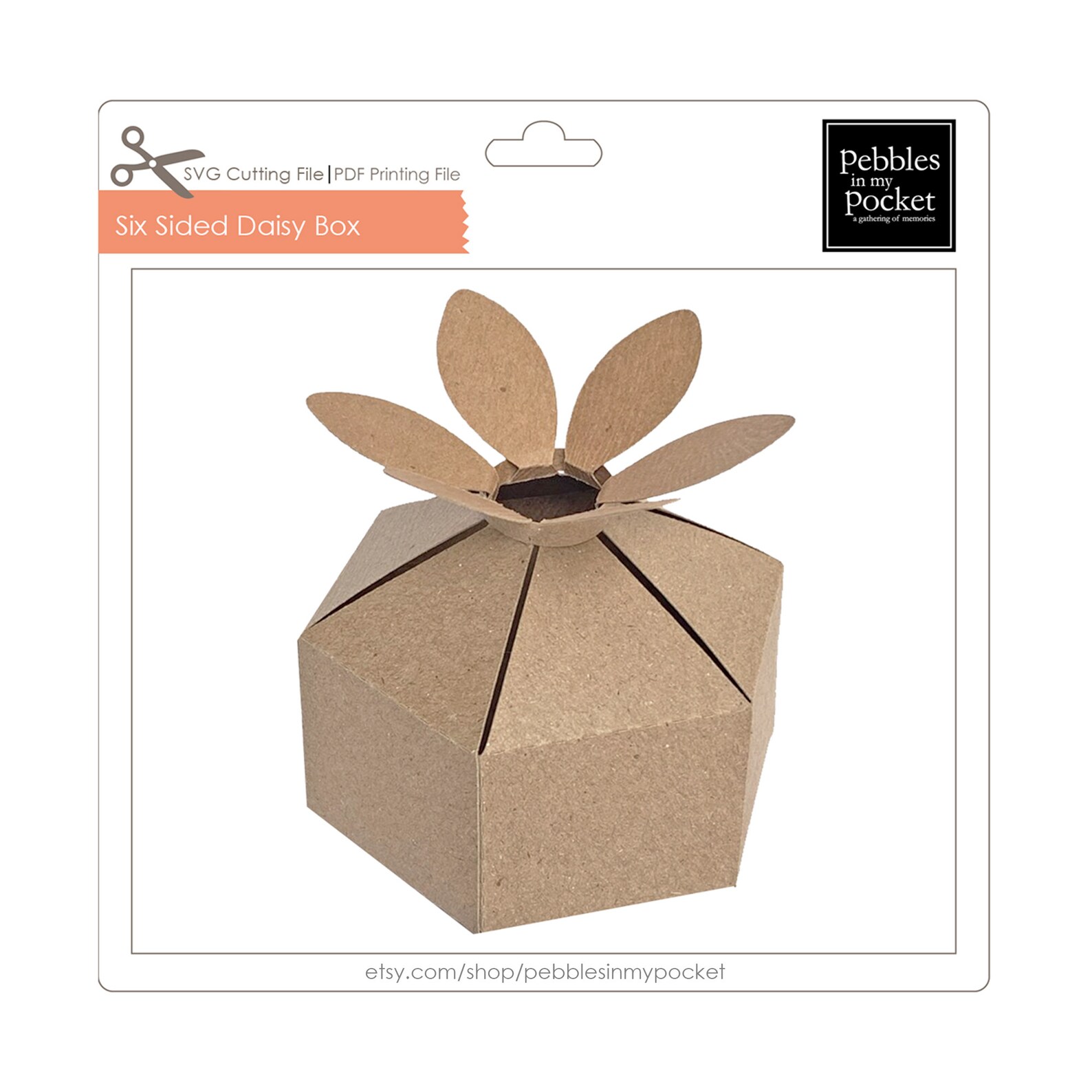 Six Sided Petal Box Digital Download SVG & Pdf - Etsy