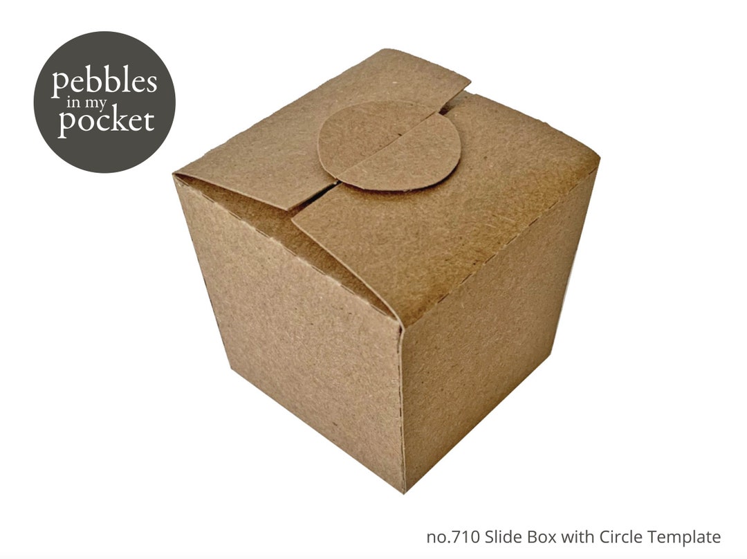 No.710 Small Slide Box With Circle Digital Download SVG & Pdf - Etsy