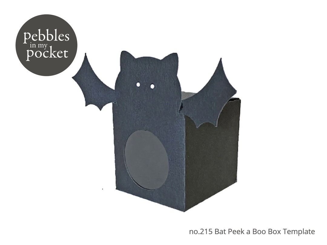 No.215 Bat Peek A Boo Box Digital Download SVG & Pdf - Etsy