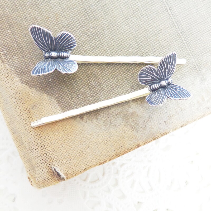 Butterfly Hair Pins - Etsy