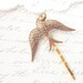Golden Antique Brass Sparrow Hair Pin - Swallow Bobby Pin - Woodland ...