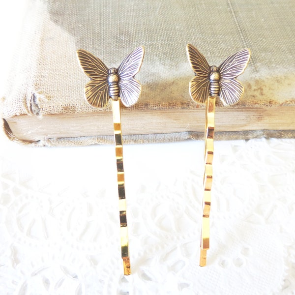 Butterfly Hair Pin - Etsy