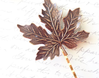 Maple Leaf Hair Pin | Etsy