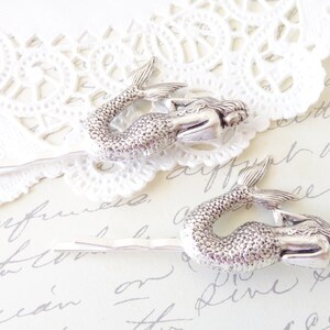 Silver Mermaid Hair Pins - Mermaid Bobby Pin Set - Mermaid Beach Hair ...
