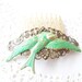 Green Sparrow Hair Comb Flying Swallow Hair Comb Large Bird Hair Comb ...
