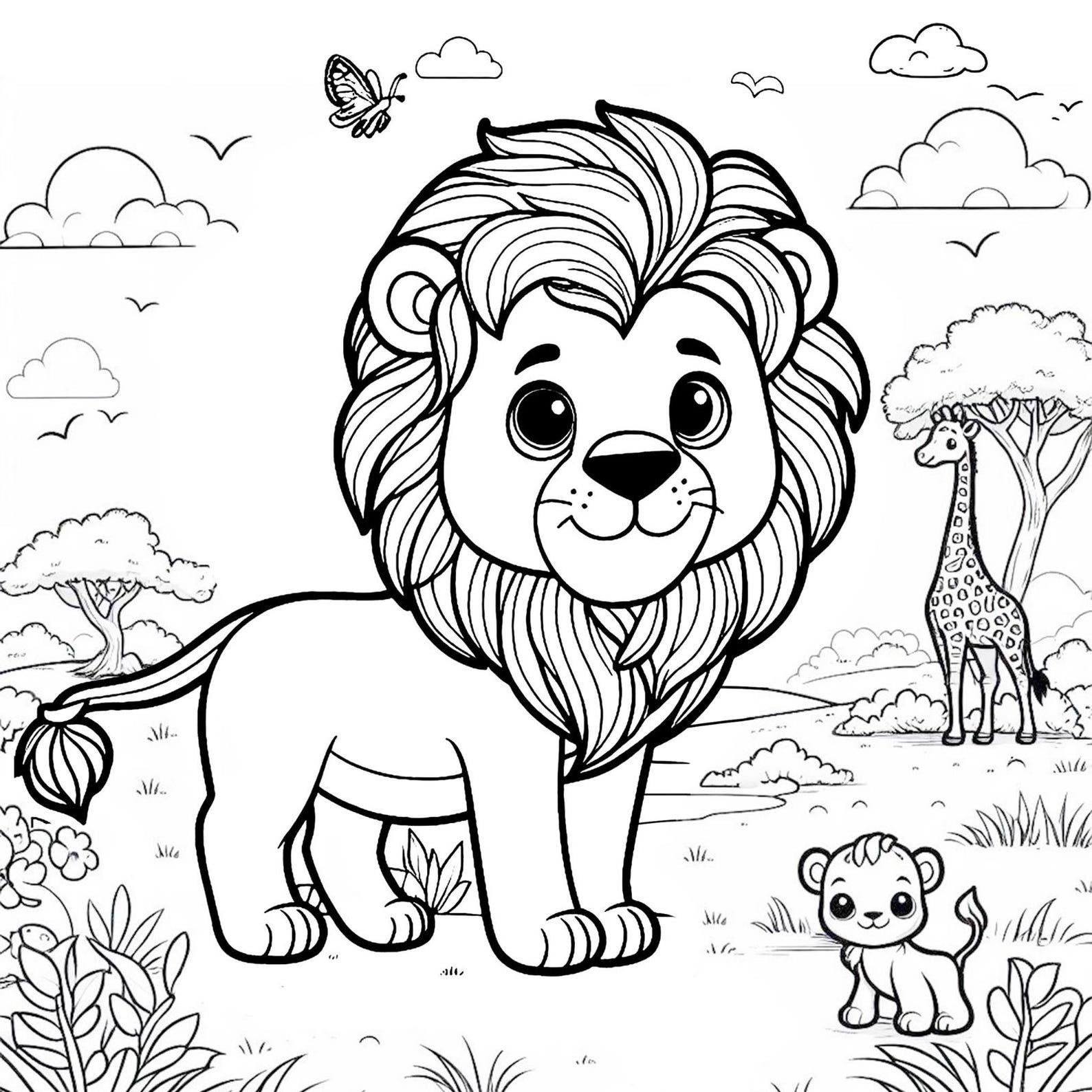 10 Fun Animal Characters Coloring Pages for Kids - Printable Activity ...