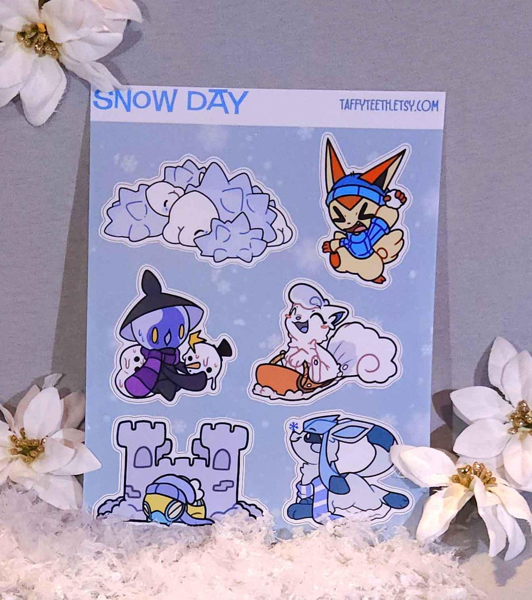 Snow Day Sticker Sheet - Etsy