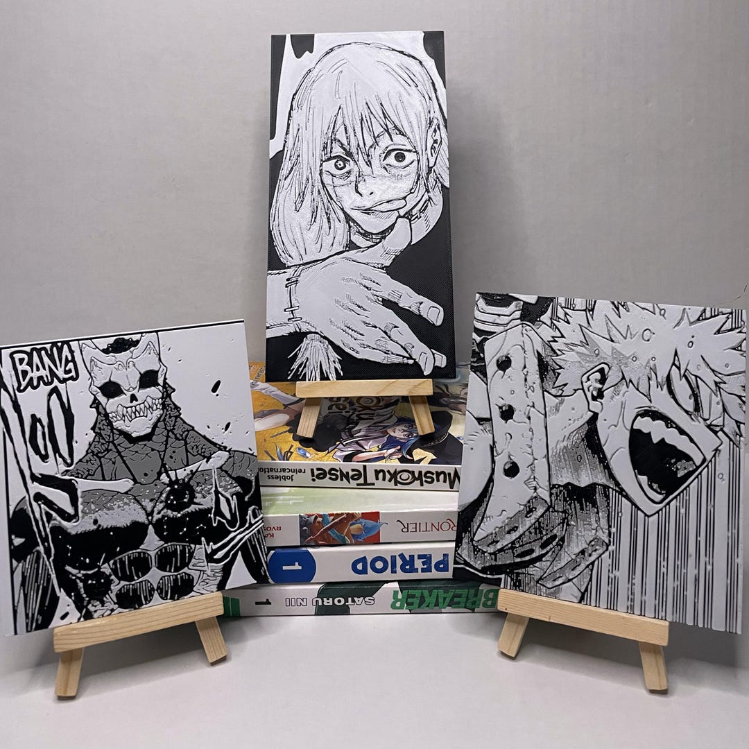 Anime Themed 3D Printed | Manga Panel 3D Print - Etsy