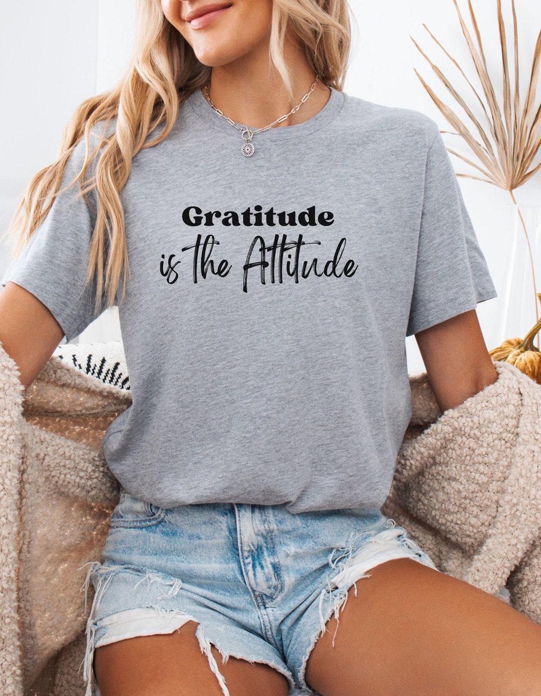 Gratitude Tshirt Inspirational Shirt, Motivating Quote Tee, Mindful ...