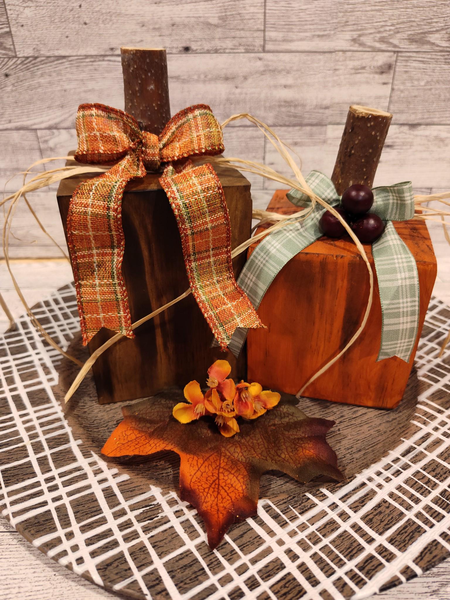Rustic Wooden Pumpkins, Fall Decor, Pumpkin Set, Handcrafted Pumpkins ...