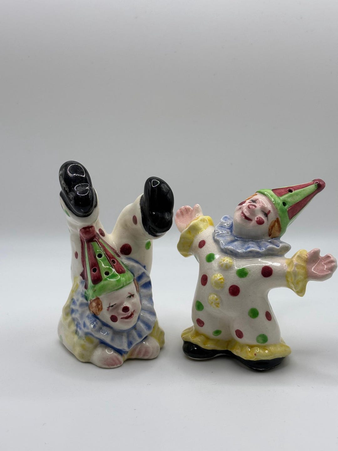 Vintage Tumbling Clowns Salt and Pepper Shaker Set - Etsy