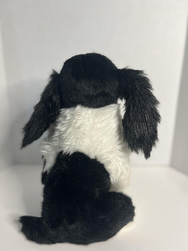 Kuddle Me Toys Cocker Springer Spaniel White Black Mama Baby Dog Puppy ...