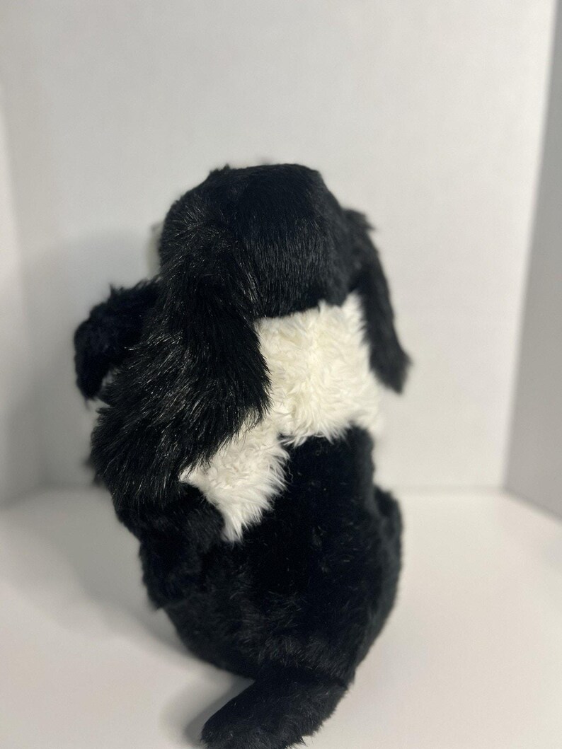 Kuddle Me Toys Cocker Springer Spaniel White Black Mama Baby Dog Puppy ...