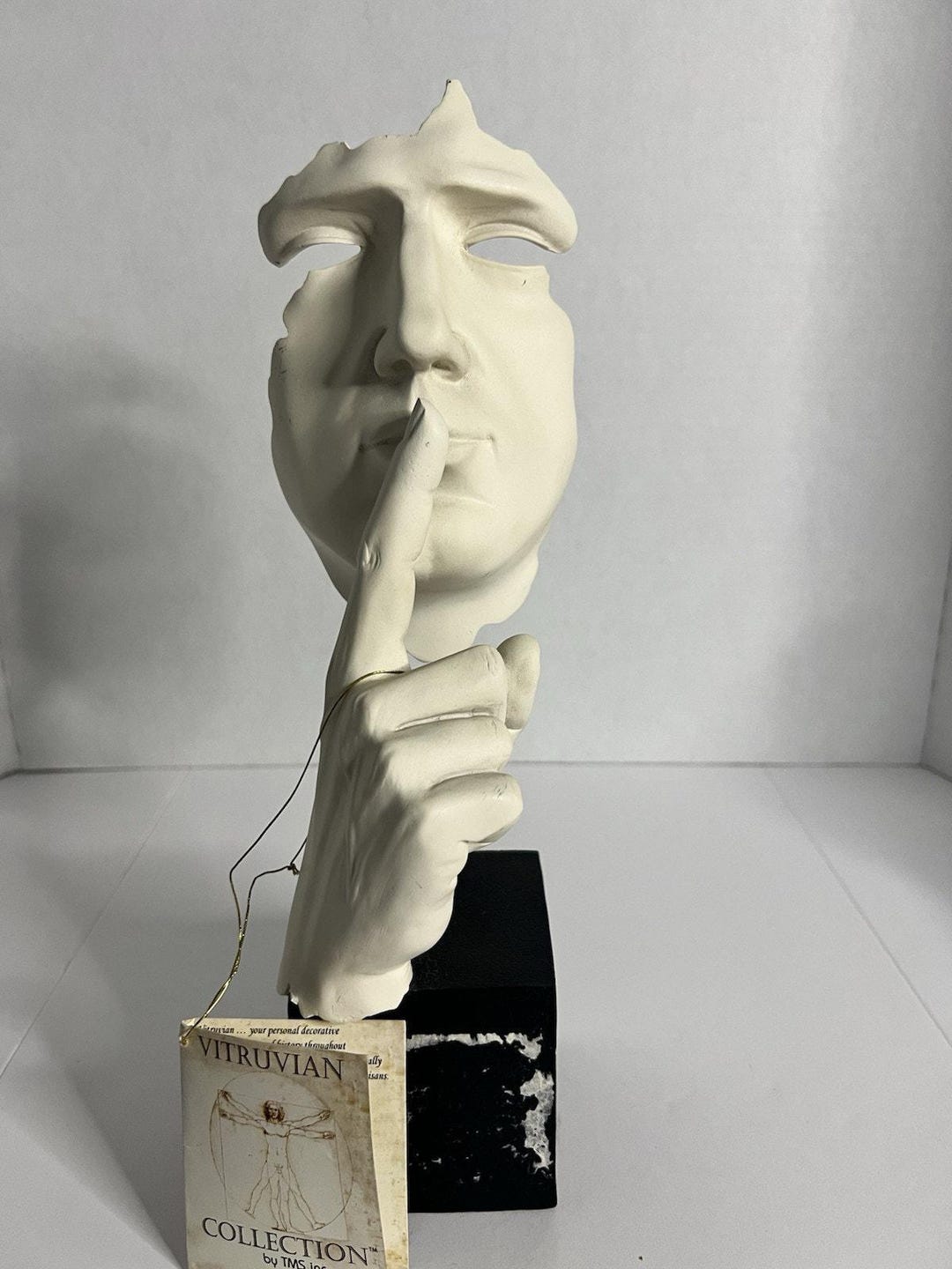 Vtg Silence Face & Hand Gesture Aka the Hush Gesture Sculpture - Etsy