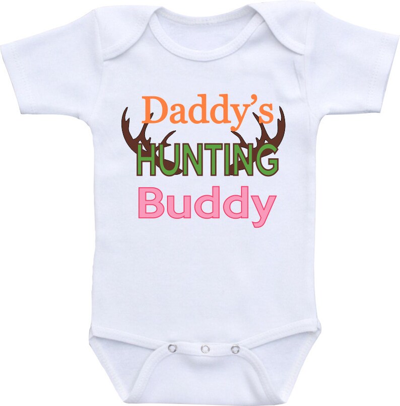 Daddy's Hunting Buddy Onesie® Bodysuit Cute Baby Shower Gift Boy or ...