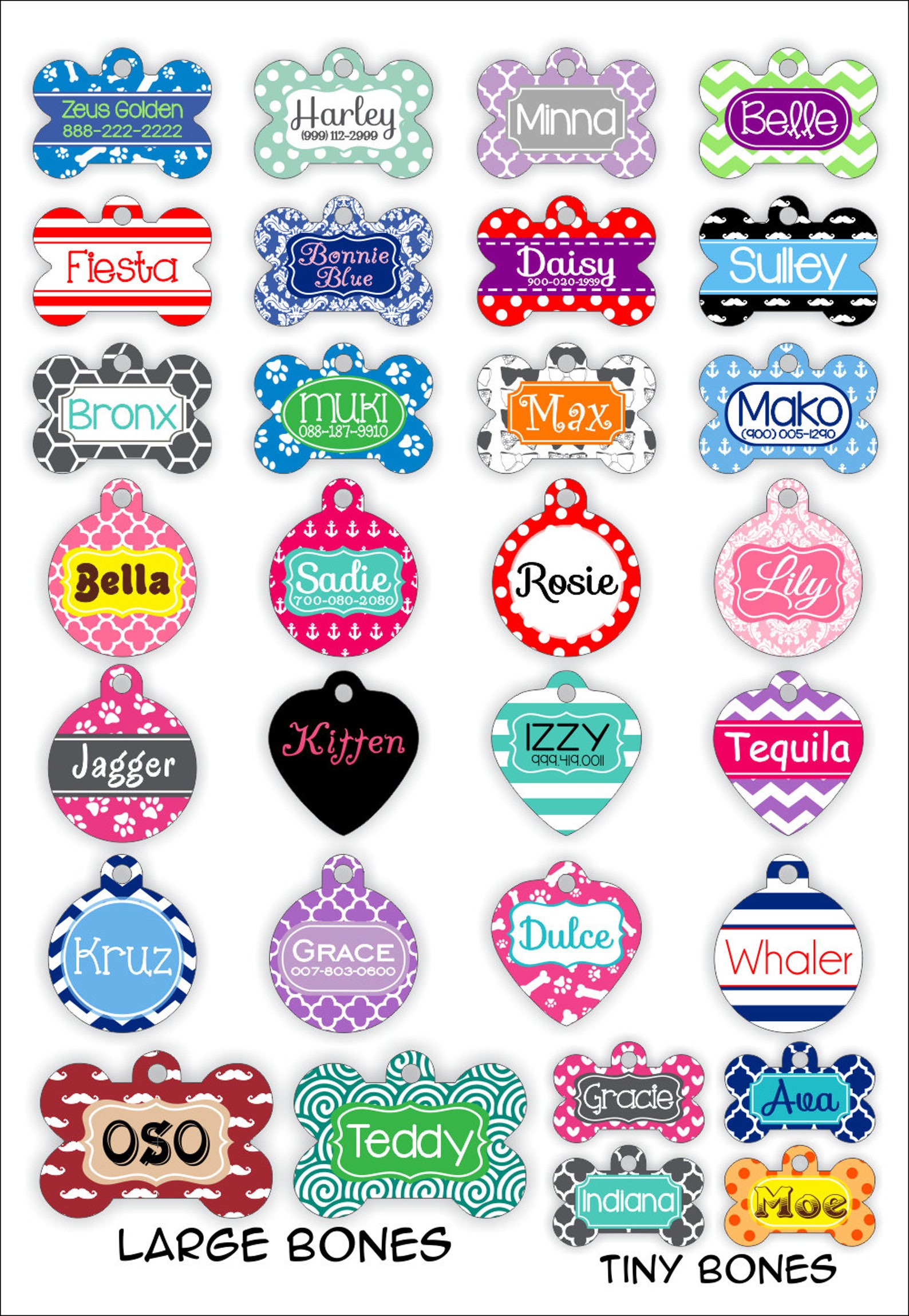 Double-sided Personalized Pet Tag Personalized Dog Tag Custom - Etsy Canada