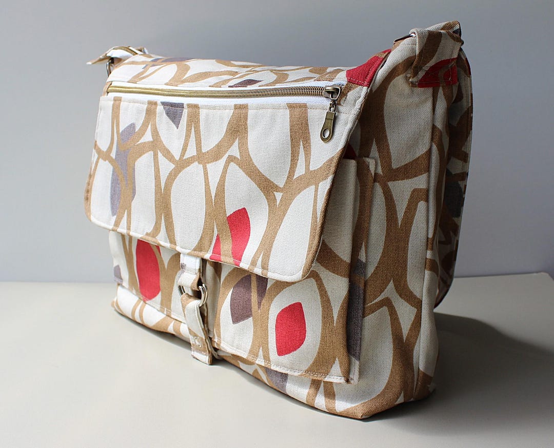 Canvas Messenger Bag: Stylish Laptop, Travel, and Student Bag - Etsy