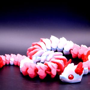 Cupid Snake – Heart-tail Articulated Snake With Cute Boopable Snoot - Etsy