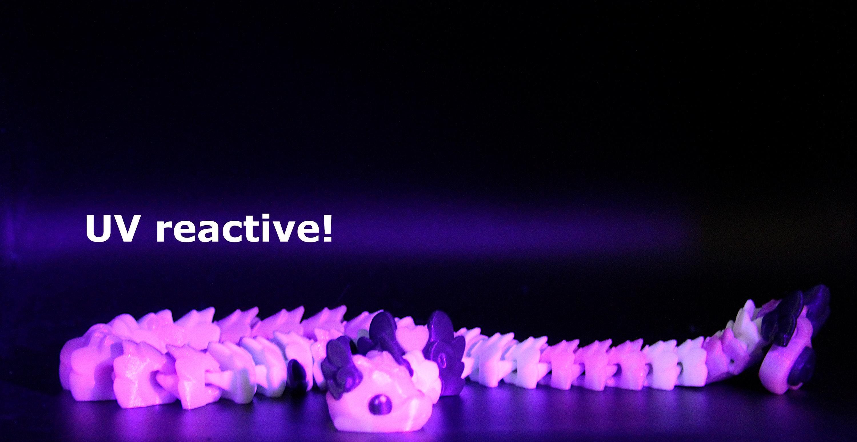 Cupid Snake – 3D Printed Articulated Fantasy Serpent, Purple & White ...