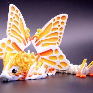 Flutter Into Fantasy: Baby Butterfly Dragon With Monarch Wings - Etsy