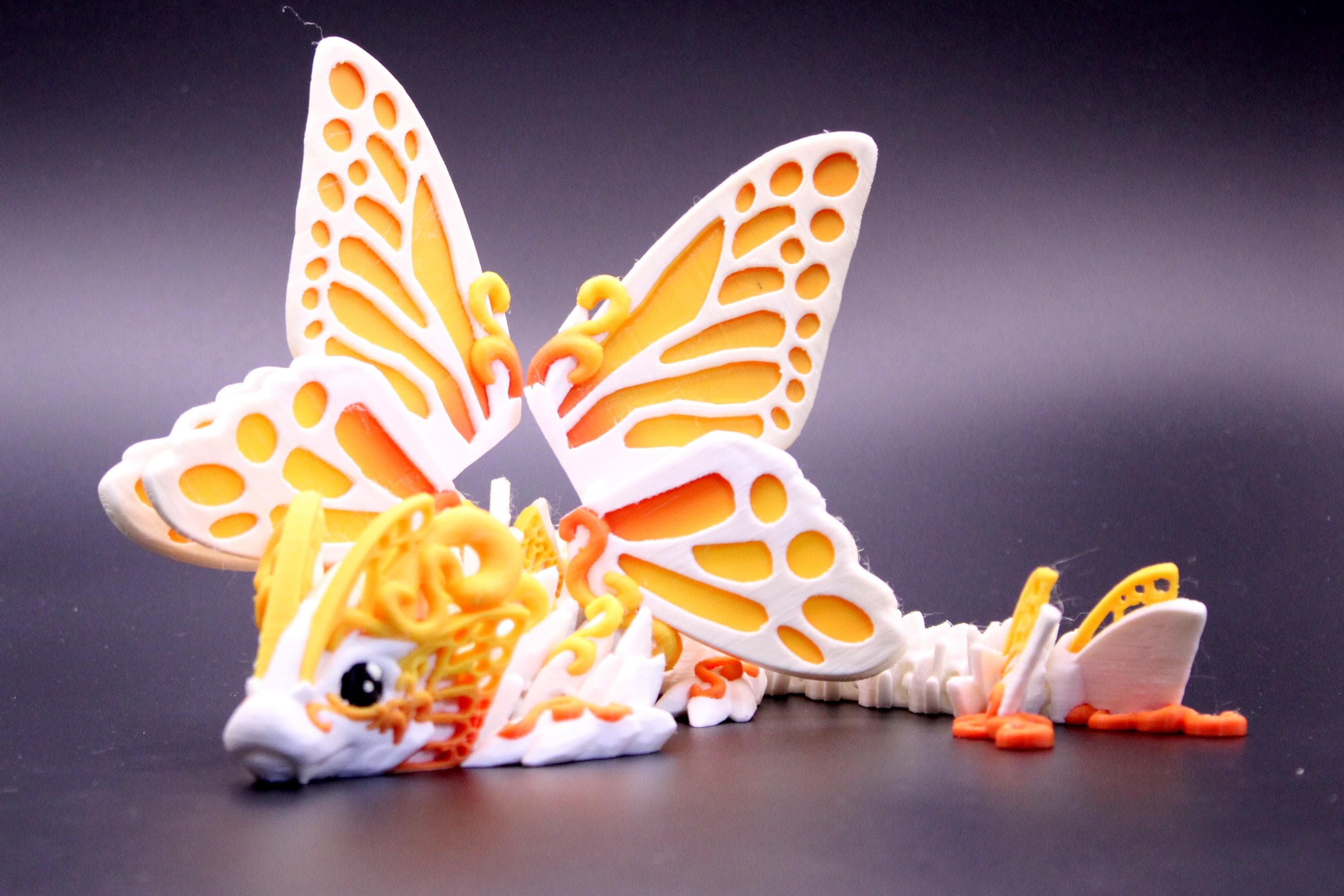 Flutter Into Fantasy: Baby Butterfly Dragon With Monarch Wings - Etsy