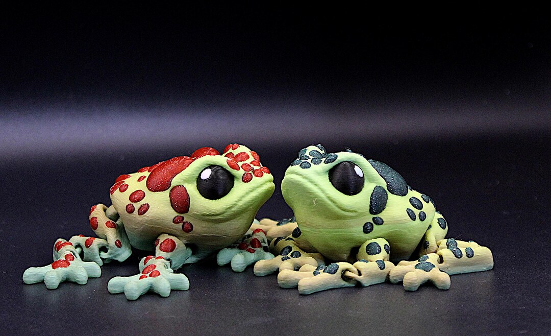 Chunky Toad – 3D Printed Blorpy Frog – Adorable Desk Buddy With Shiny ...