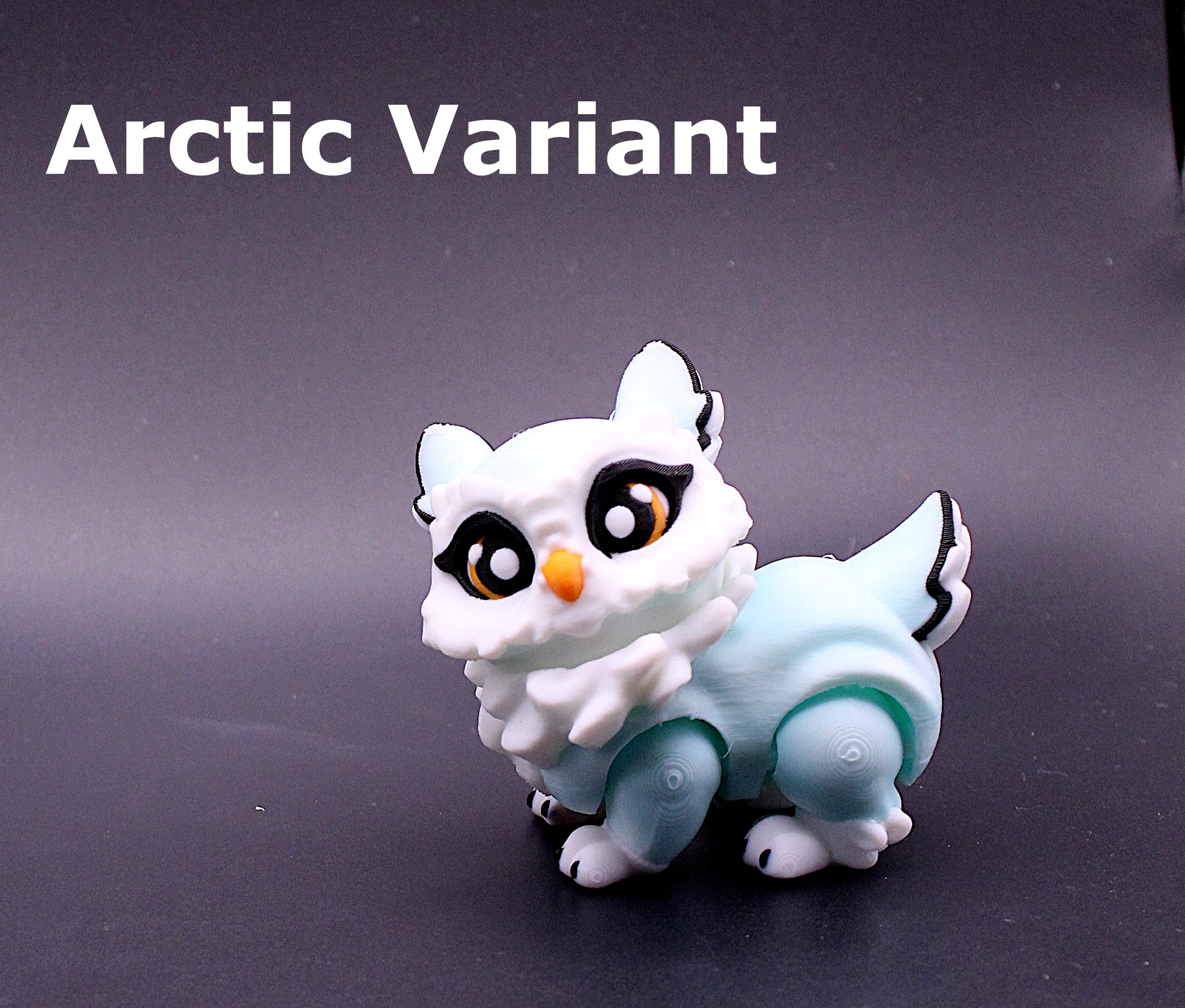 Mini Owlbear Cub Figurine – 3D Printed Articulated Dnd Familiar ...
