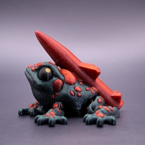 Missile Toad Ornament – Funny 3D Printed Holiday Frog With Rocket ...