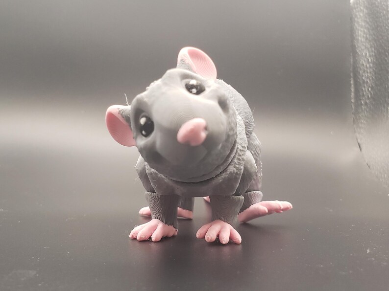 Happy Rat 3D Printed Articulated Fidget for Desk, Friends and Family - Etsy