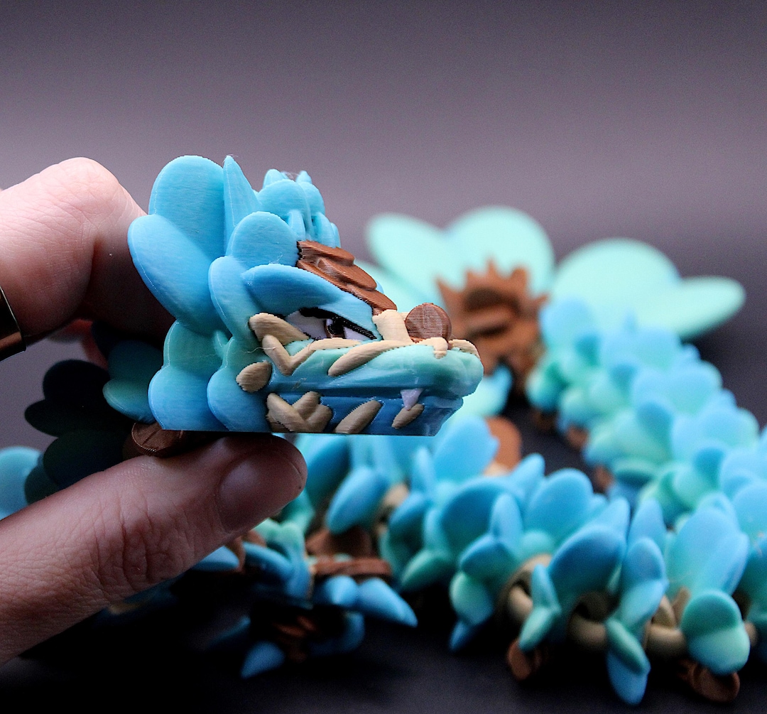 3D Printed Lucky Clover Dragon – Customizable Fantasy Figurine ...