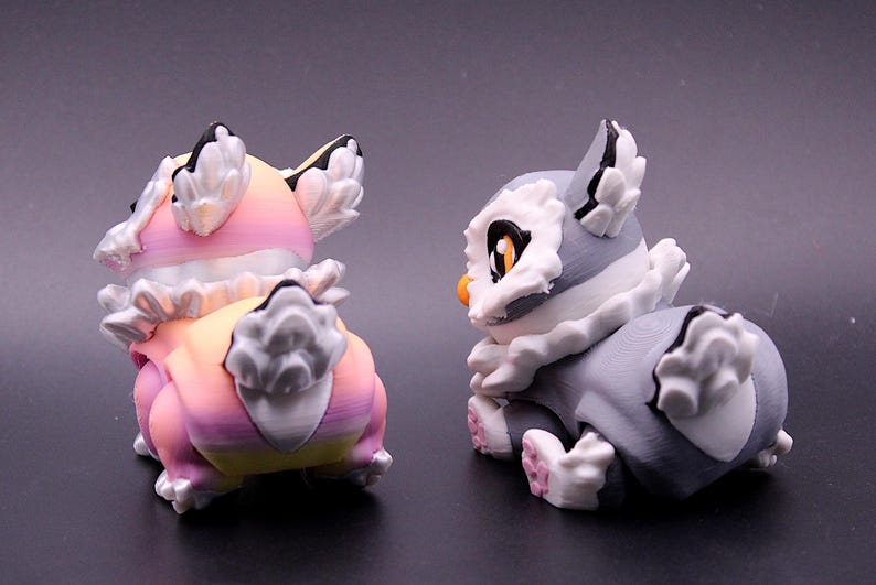 Mini Owlbear Cub Figurine – 3D Printed Articulated Dnd Familiar ...