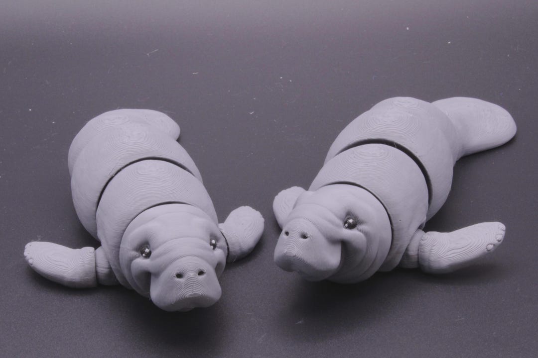 Smiling 3d-printed Manatee: the Ultimate 'sea Potato' for Your Desk ...