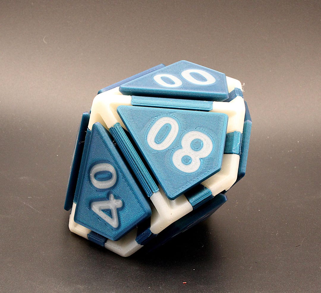3D Printed Clicky D10 or D100 Fidget Dice Tactile Satisfaction - Etsy