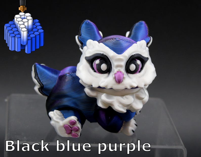 Mini Owlbear Cub Figurine – 3D Printed Articulated Dnd Familiar ...
