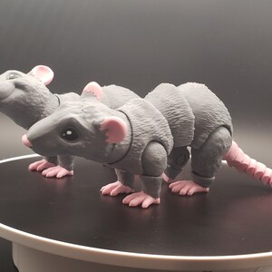 Happy Rat 3D Printed Articulated Fidget for Desk, Friends and Family - Etsy