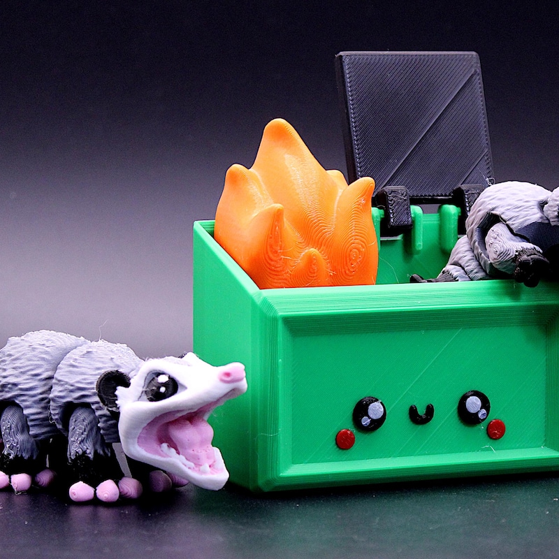 Mini Dumpster Fire Figures - Etsy