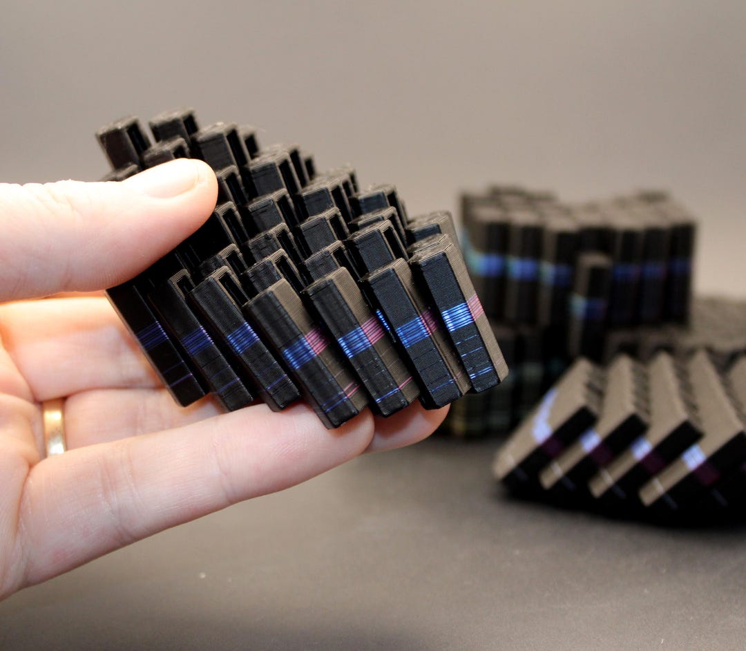 Obsidian Prism Hex Fidget – 3D Printed Sliding Stratastack - Etsy