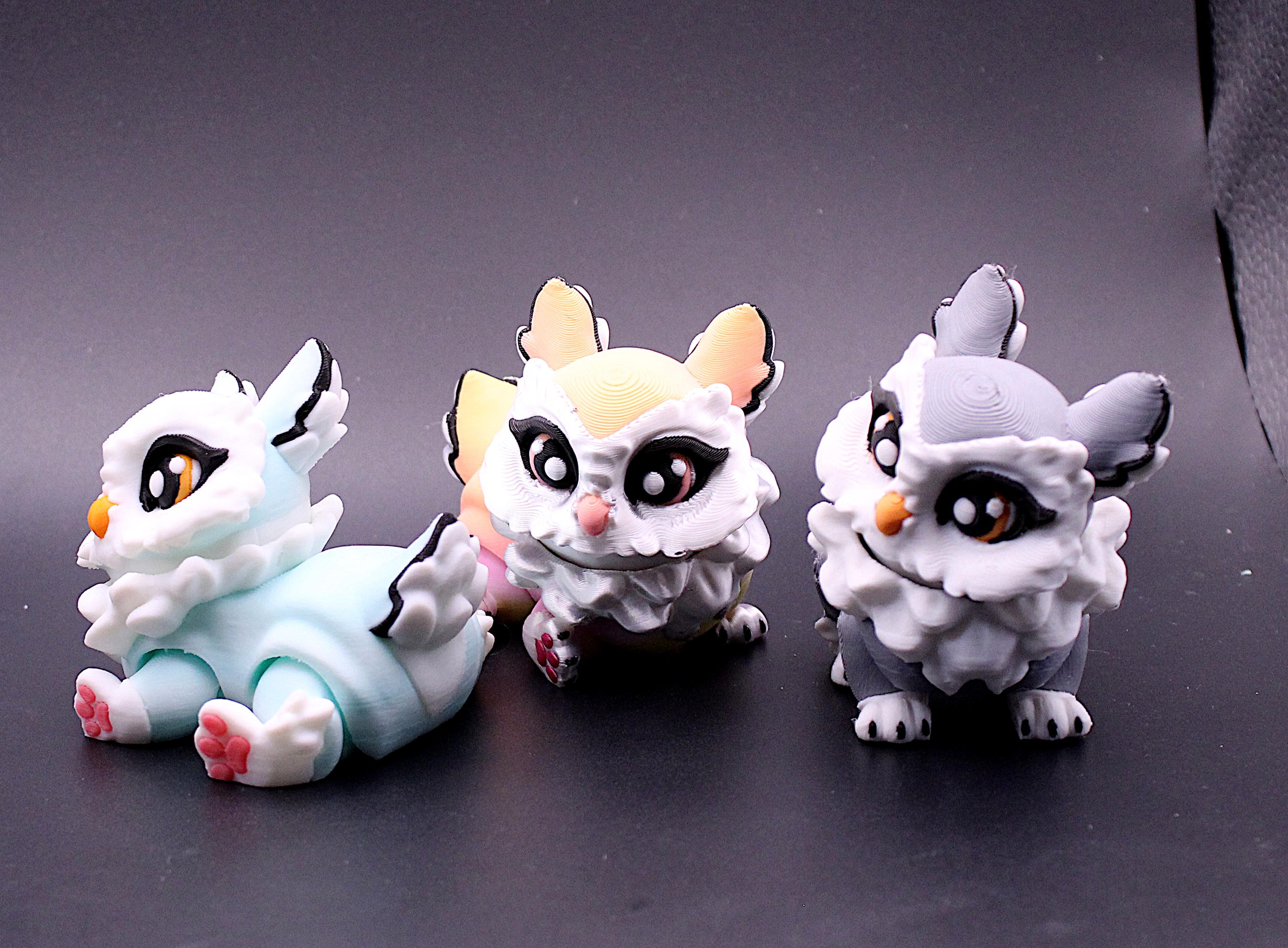 Mini Owlbear Cub Figurine – 3D Printed Articulated Dnd Familiar ...