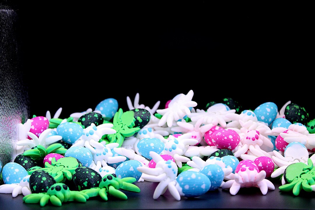 Mini Easter Egg Spider – Articulated Legs | Fidget Critter for Easter ...