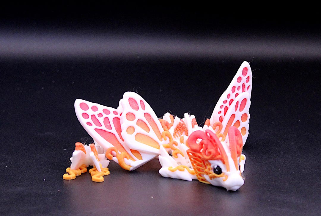 Flutter Into Fantasy: Baby Butterfly Dragon With Monarch Wings ...