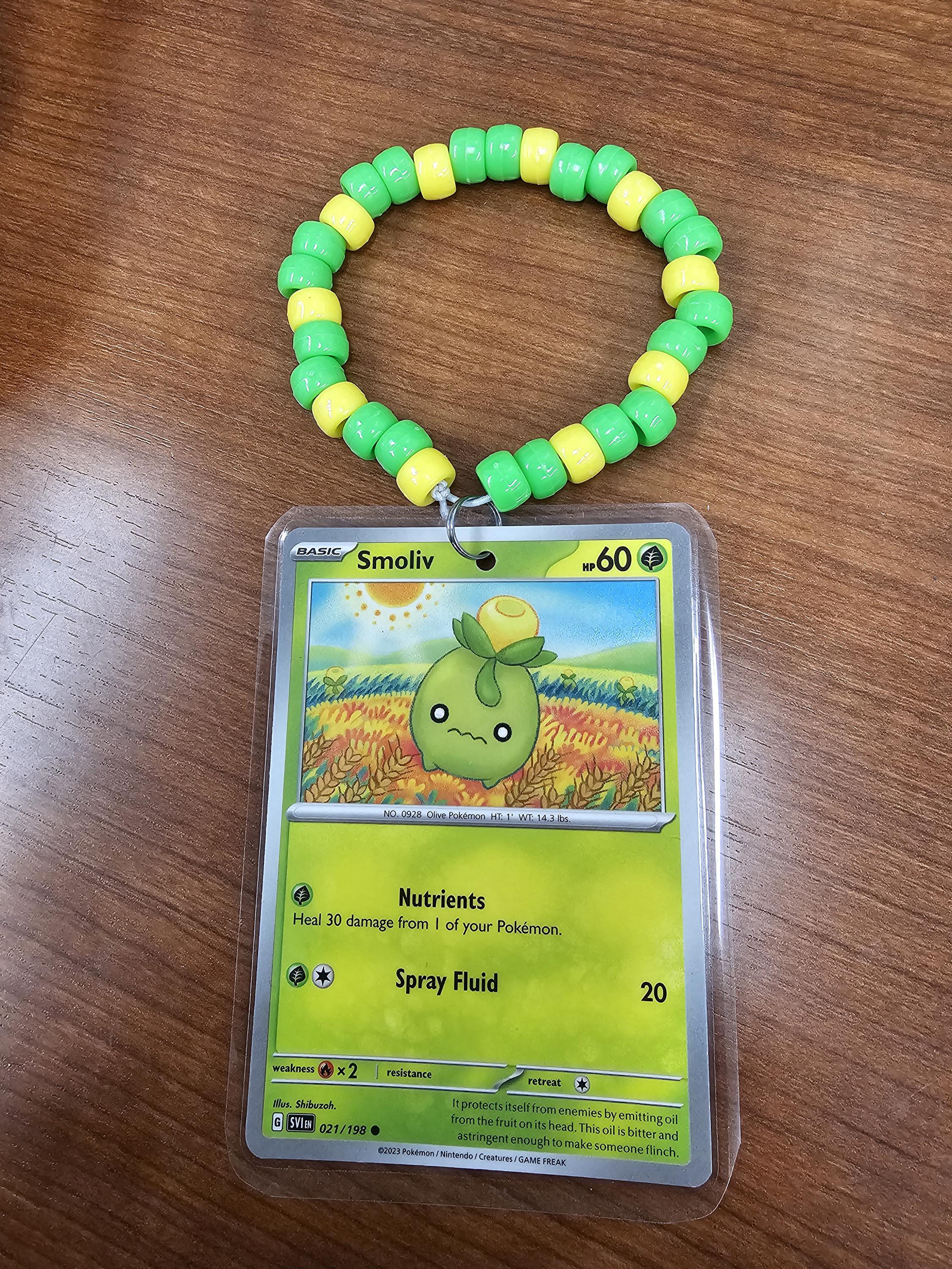 Pokemon Card Rave Kandi Bracelets - Pre-made and Made to Order - Etsy