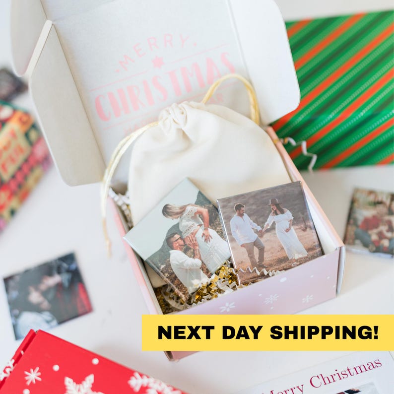 Christmas Photo Gifts Holiday Gift Set Personalized Fridge Magnets for ...