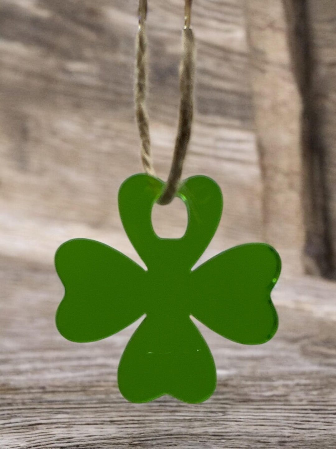 Acrylic Shamrock Pendant. - Etsy